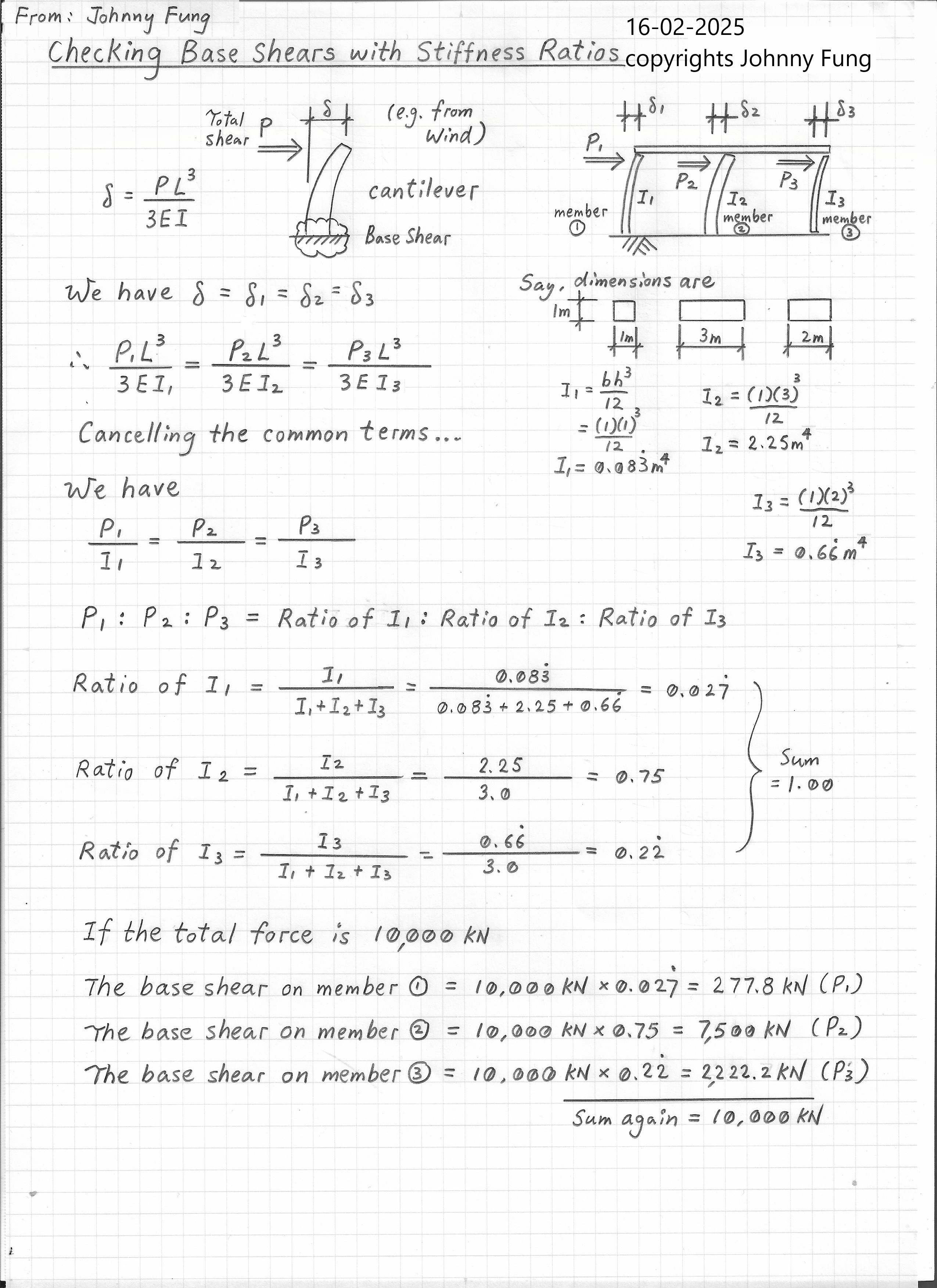 StructuralAnalysis: Base Shear Checks by Hand Method